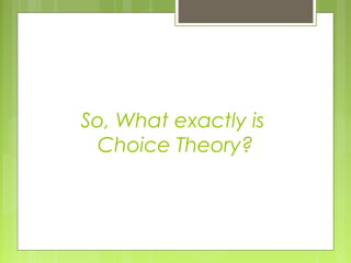 Choice theory | PPT