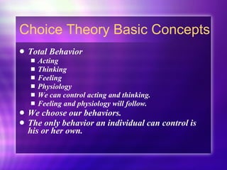 Choice theory reality therapy | PPT