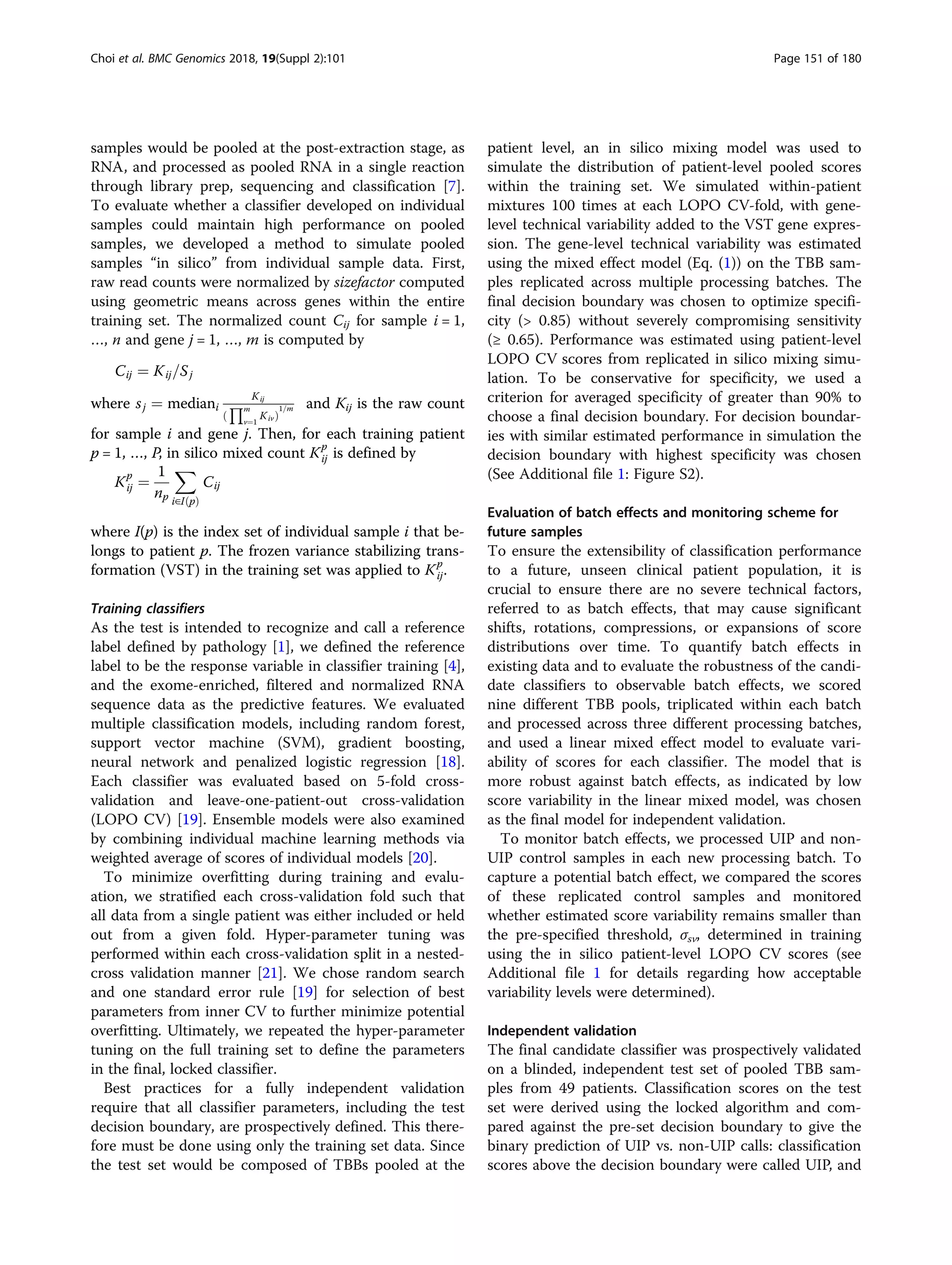 The Envisia Genomic Classifier | PDF