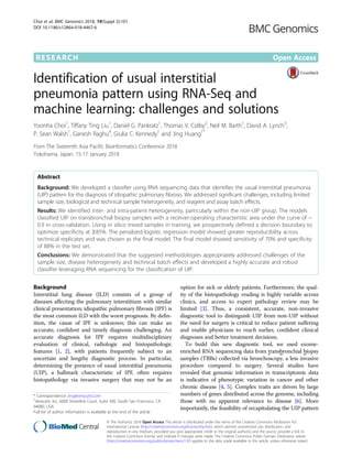 The Envisia Genomic Classifier | PDF