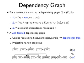 K -best, Locally Pruned, Transition-based Dependency Parsing Using Robust Risk Minimization | PPT