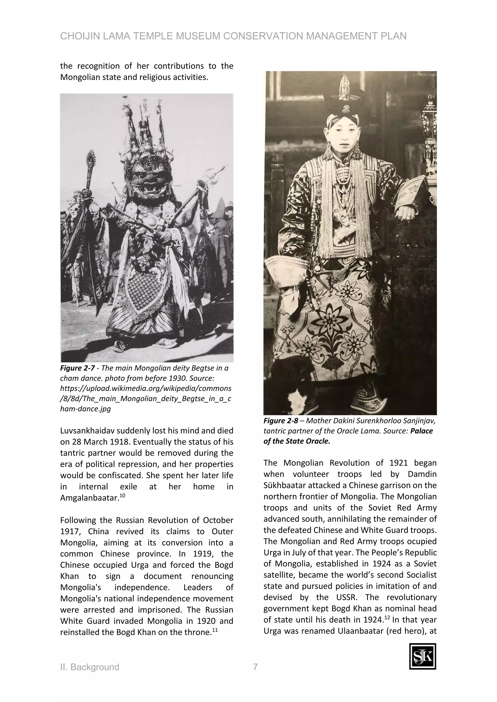 Choijin lama temple museum conservation management plan | PDF