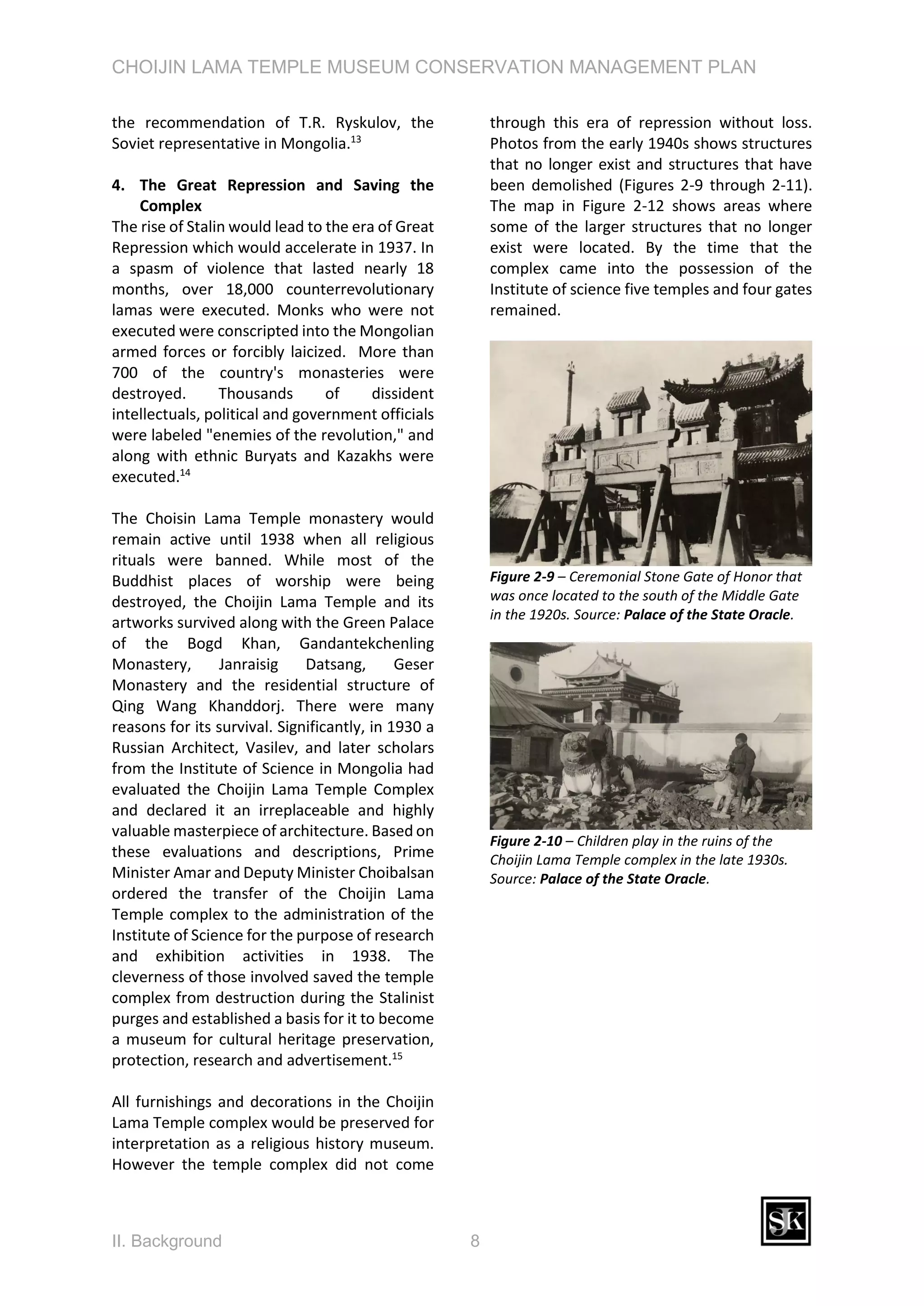 Choijin lama temple museum conservation management plan | PDF