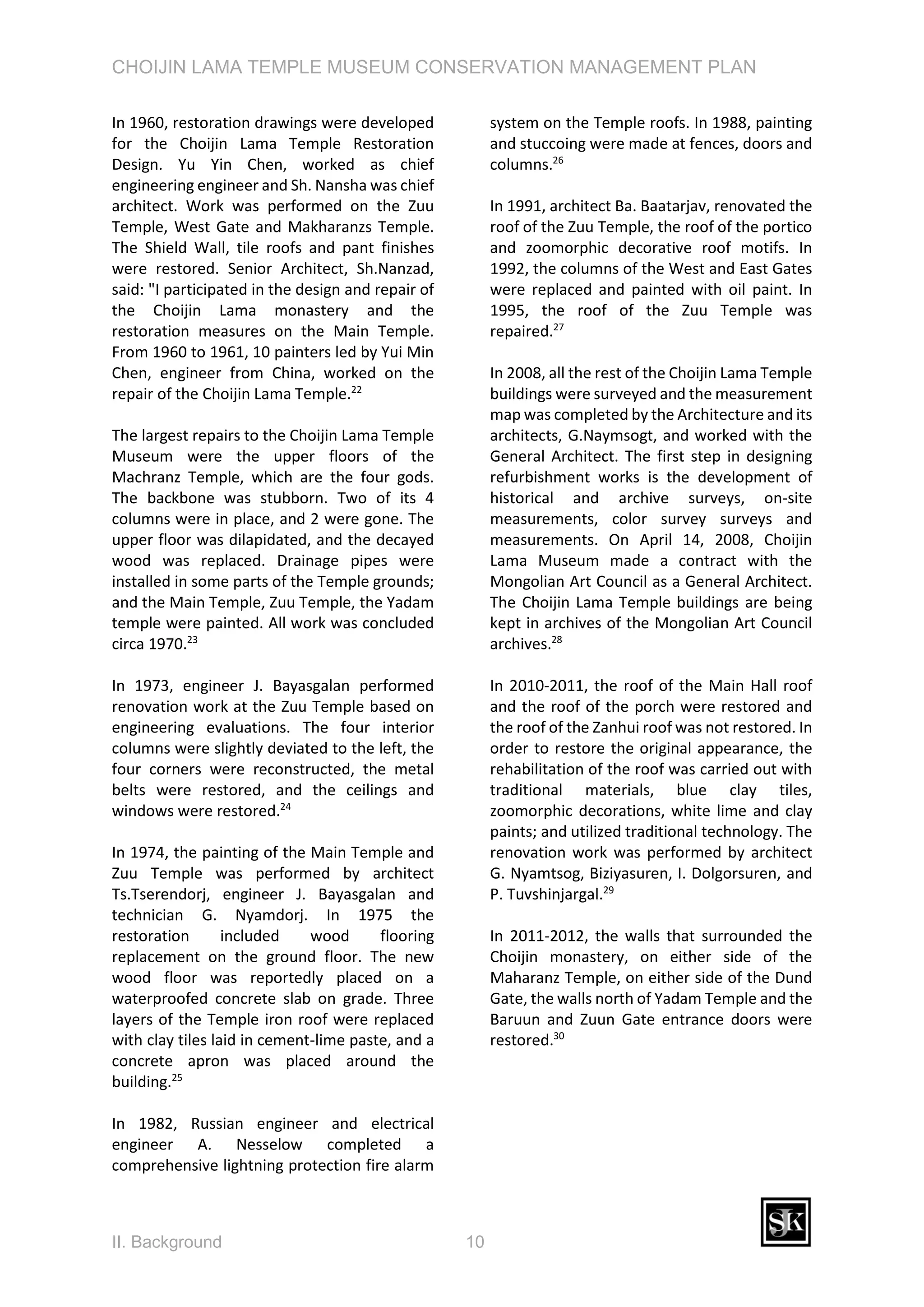 Choijin lama temple museum conservation management plan | PDF