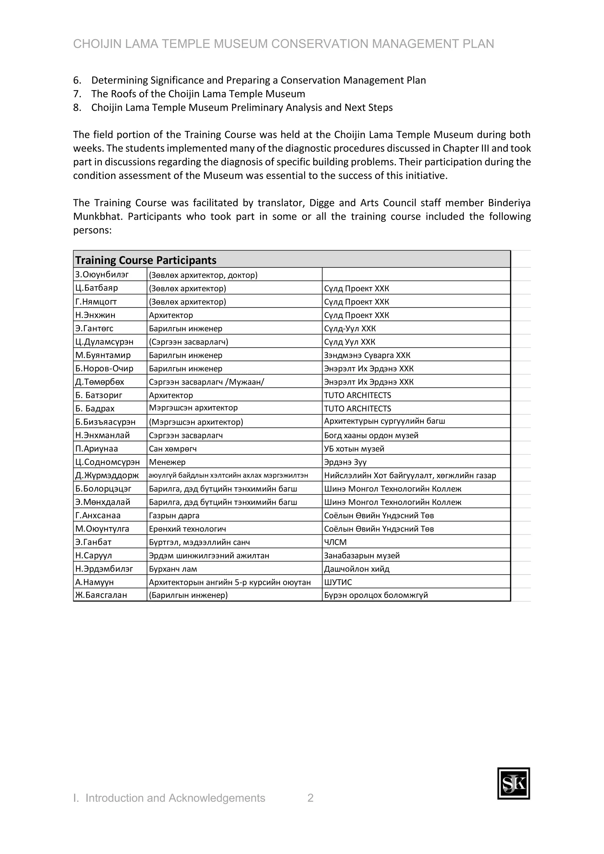Choijin lama temple museum conservation management plan | PDF