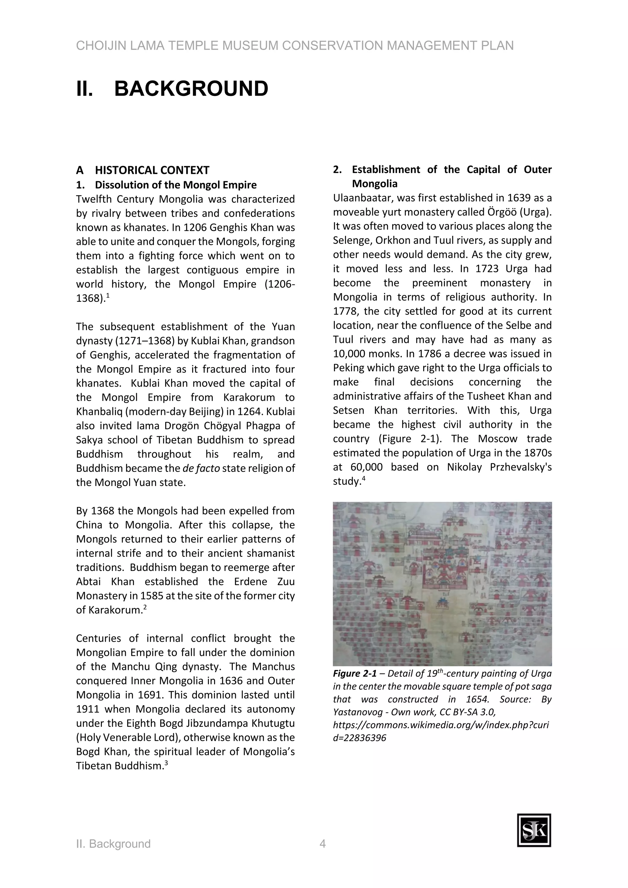 Choijin lama temple museum conservation management plan | PDF