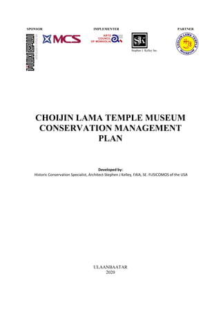 Choijin lama temple museum conservation management plan | PDF
