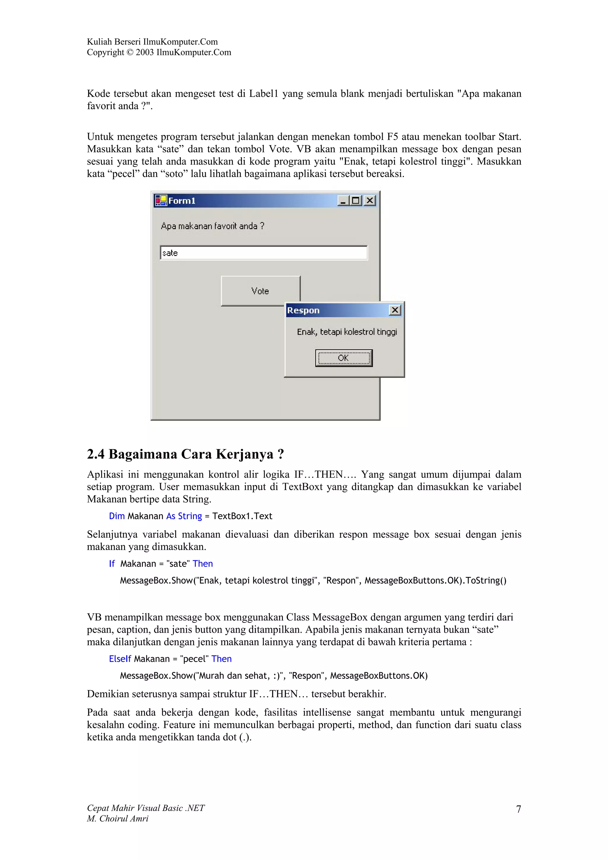 Choirul (vbnet-02) | PDF