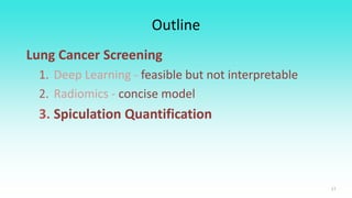 Interpretable Spiculation Quantification for Lung Cancer Screening | PPT