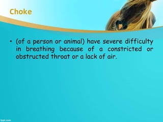 Choke in horse | PPTX