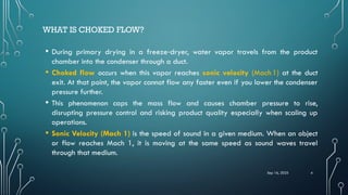 Choked flow in lyophilization process.pptx