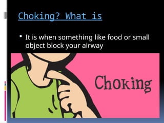 Choking Management, for a school student | PPT