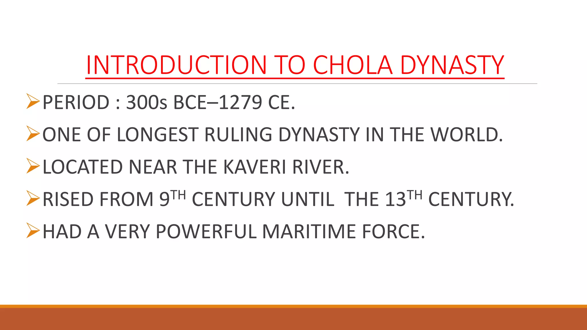 Development of Chola Empire | PPTX