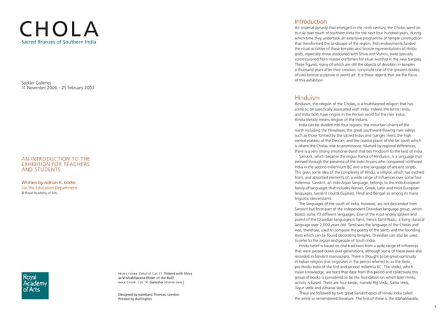 Chola sacred bronzes of south east asia | PDF