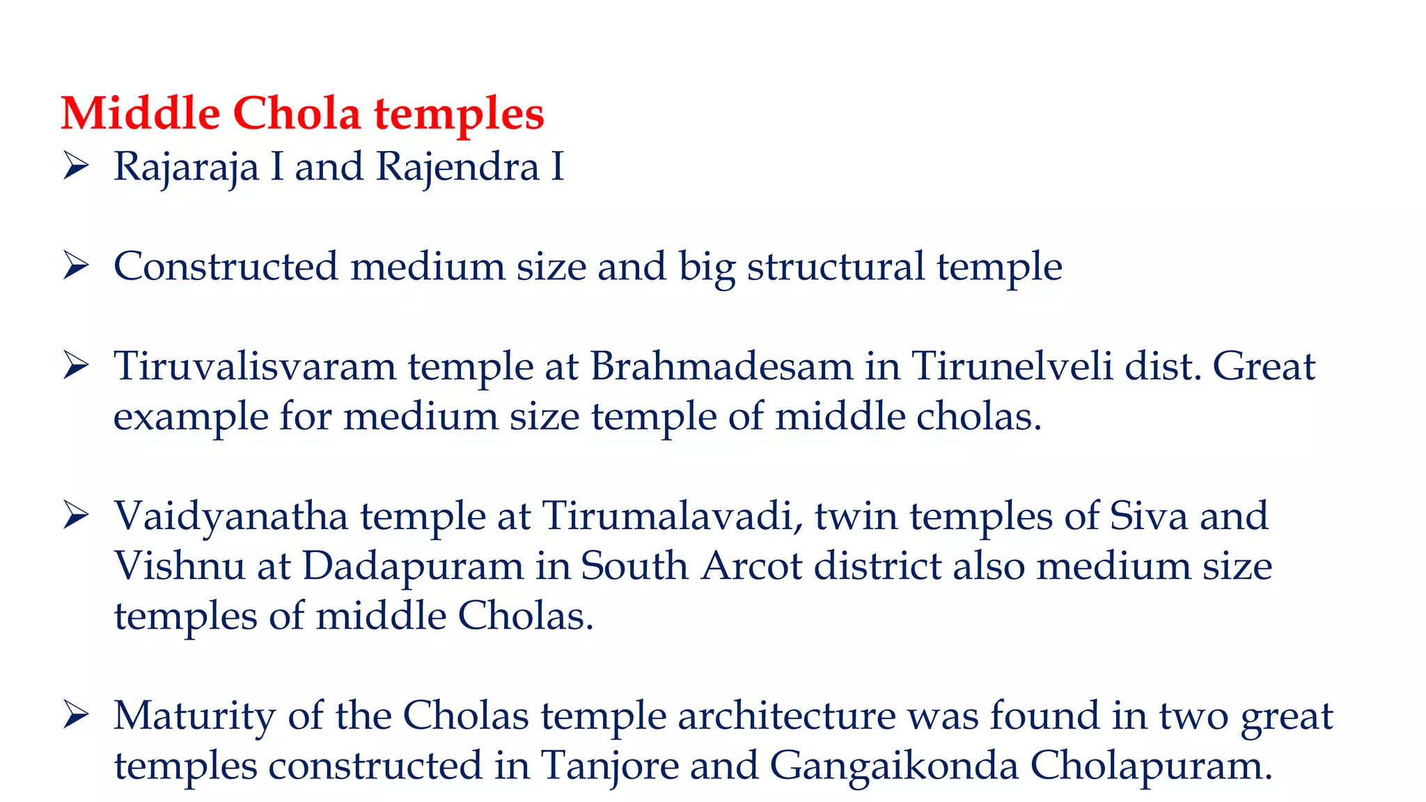 Chola temples | PPTX