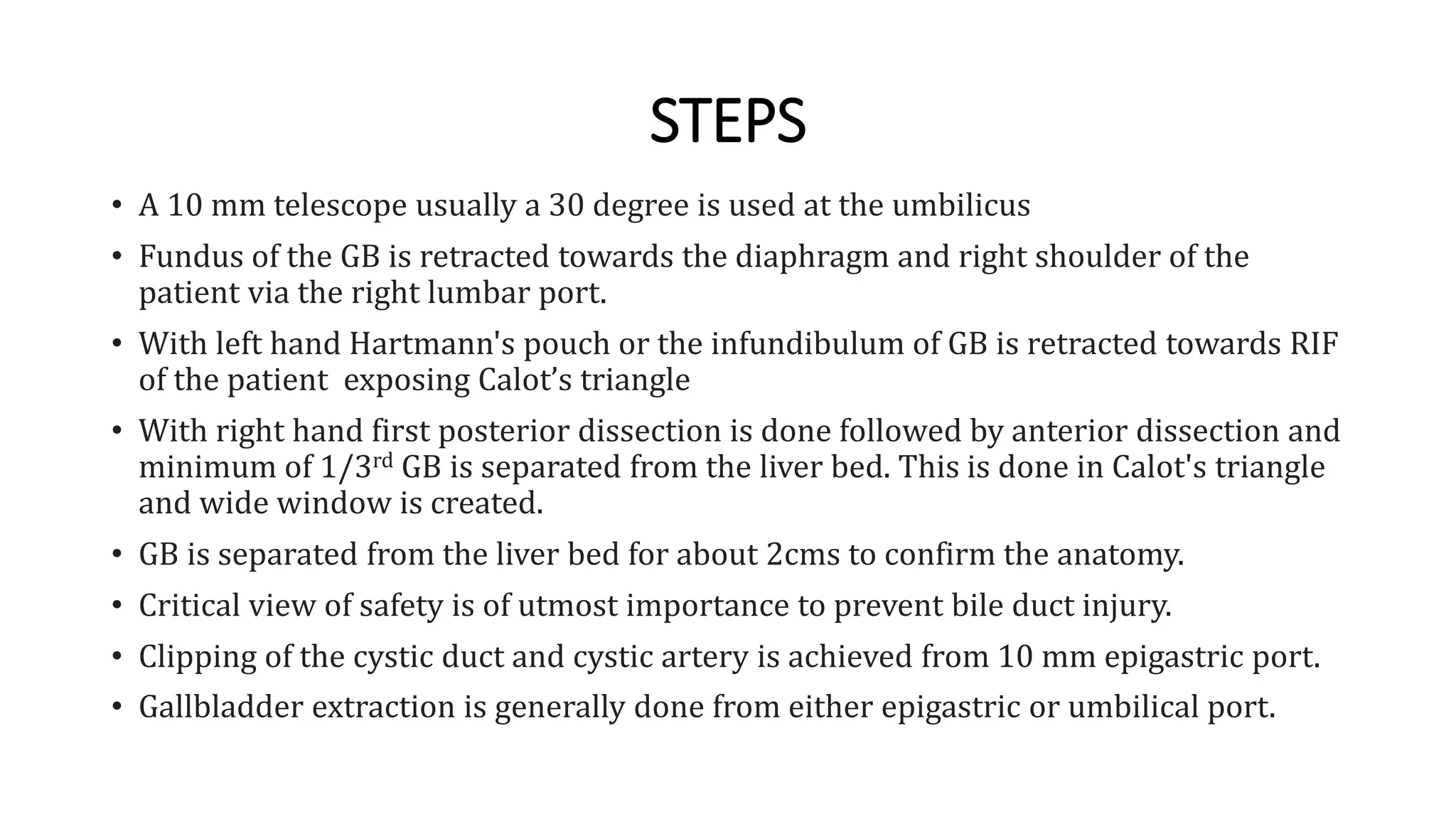 CHOLECYSTECTOMY - ANATOMY, TYPES, SURGICAL STEPS, ERRORS ...