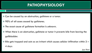 Cholelithiasis Pathophysiology