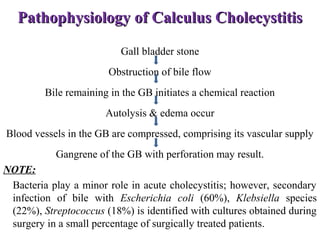 Cholecystitis and cholelithiasis | PPT