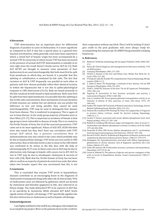 Cholecystitis & an enzyme study | PDF | Blood Disorders | Diseases and ...