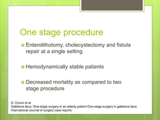 Cholecystogastric fistula | PPTX