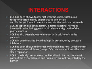 Cholecystokinin | PPTX