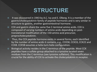 Cholecystokinin | PPTX