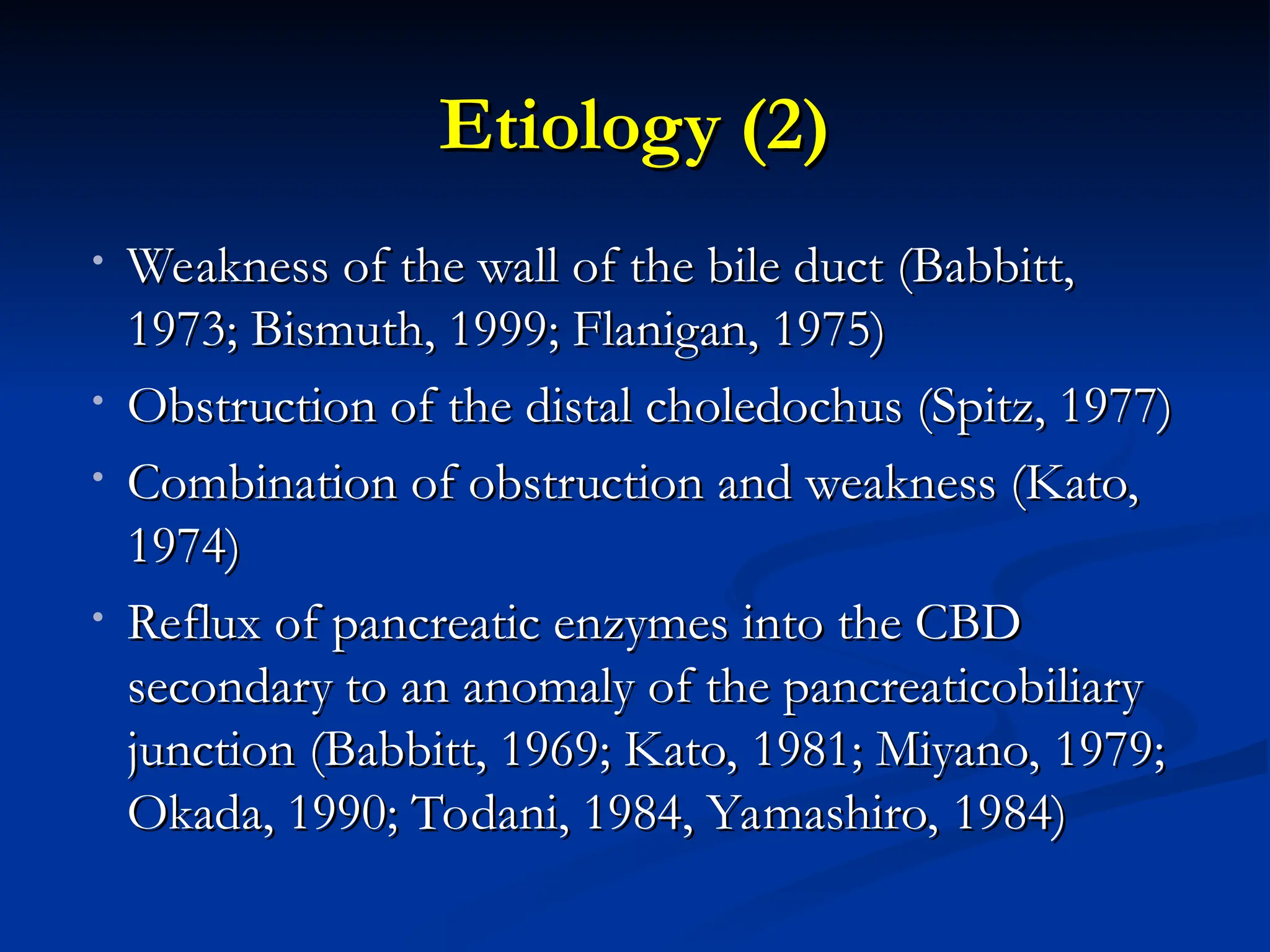 Choledochal cyst the lect. types and management | PPT