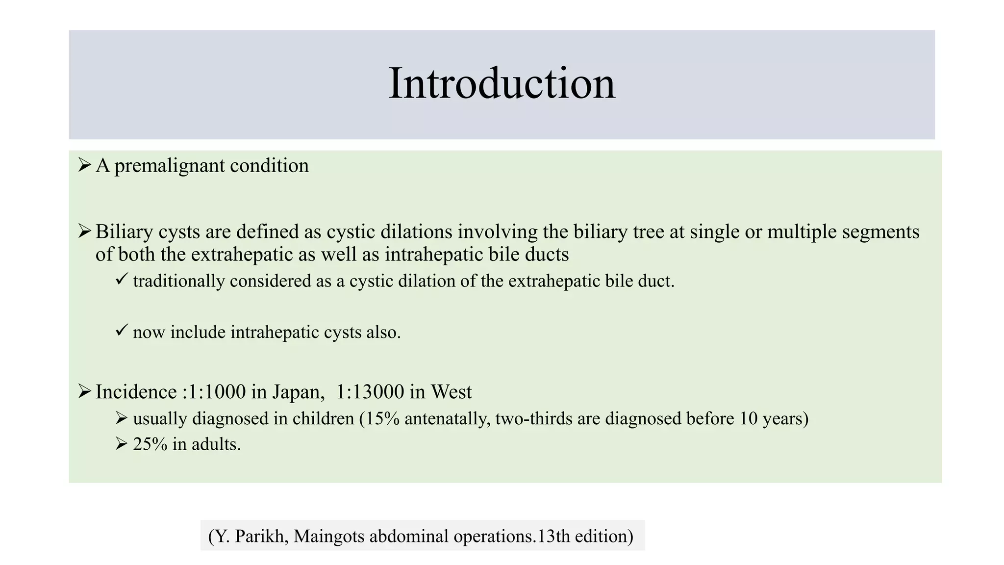 Choledochal cyst | PPTX | Digestive Disorders | Diseases and Conditions