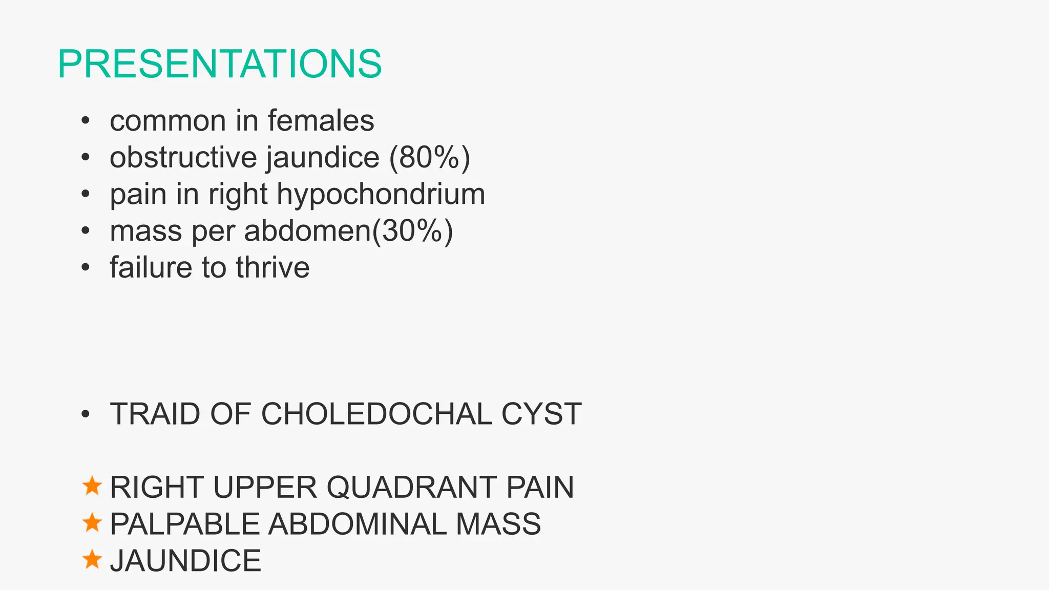 CHOLEDOCHAL CYSTS. Description done pptx | PPTX