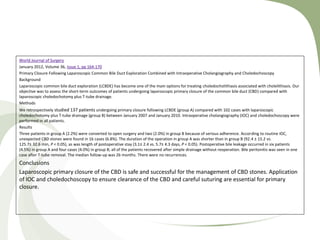 Choledocholithiasis | PPTX