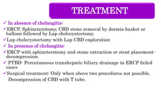 Choledocholithiasis Treatment