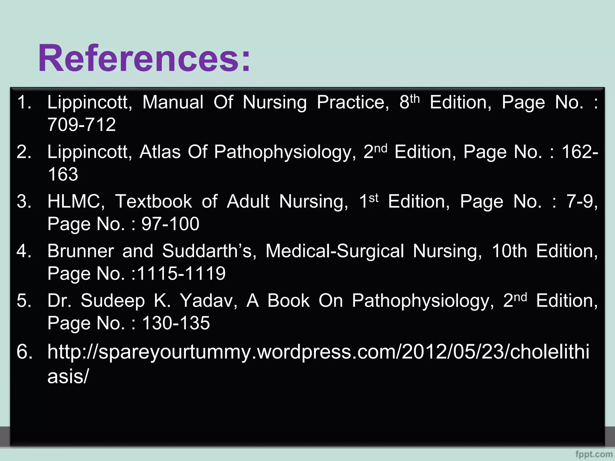 Cholelithiasis | PPTX
