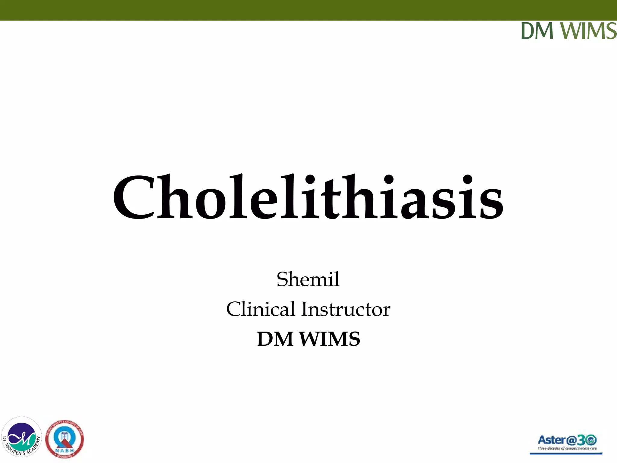 Cholelithiasis | PPT
