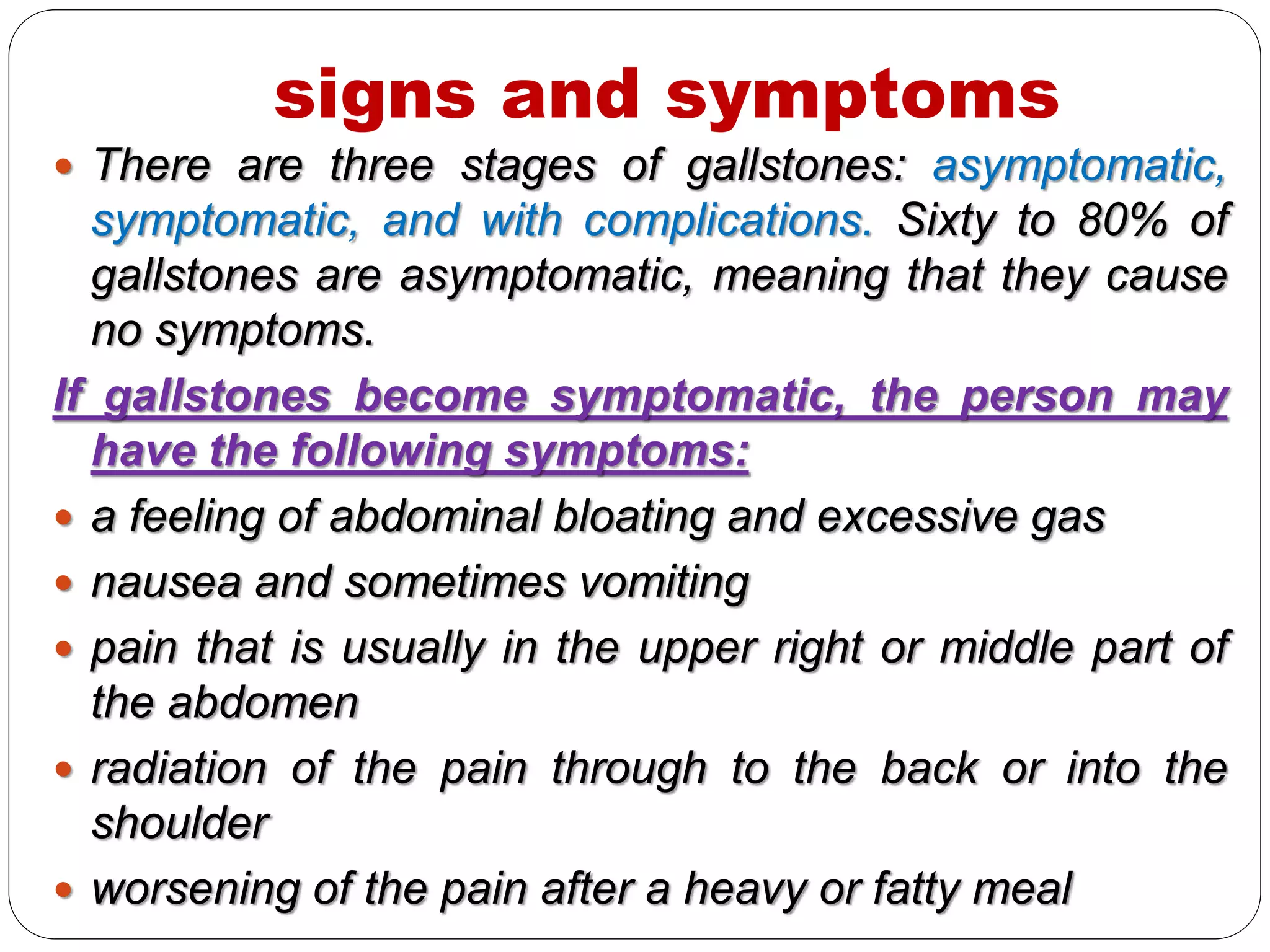 Cholelithiasis (Gall stone) | PPT