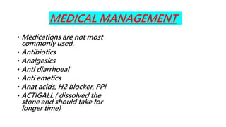 cholelithiasis | PPTX