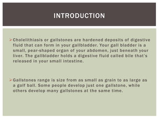 cholelithiasis power point presentation1 | PDF