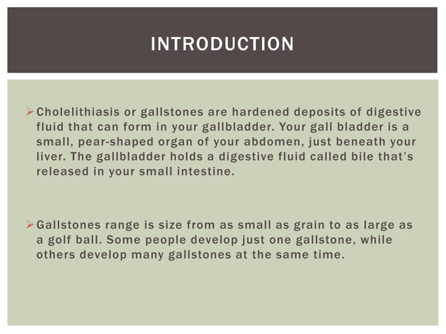 cholelithiasis power point presentation1 | PDF