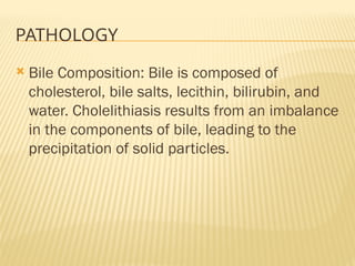 cholelithiasis. Clinical features. Treatment | PPTX