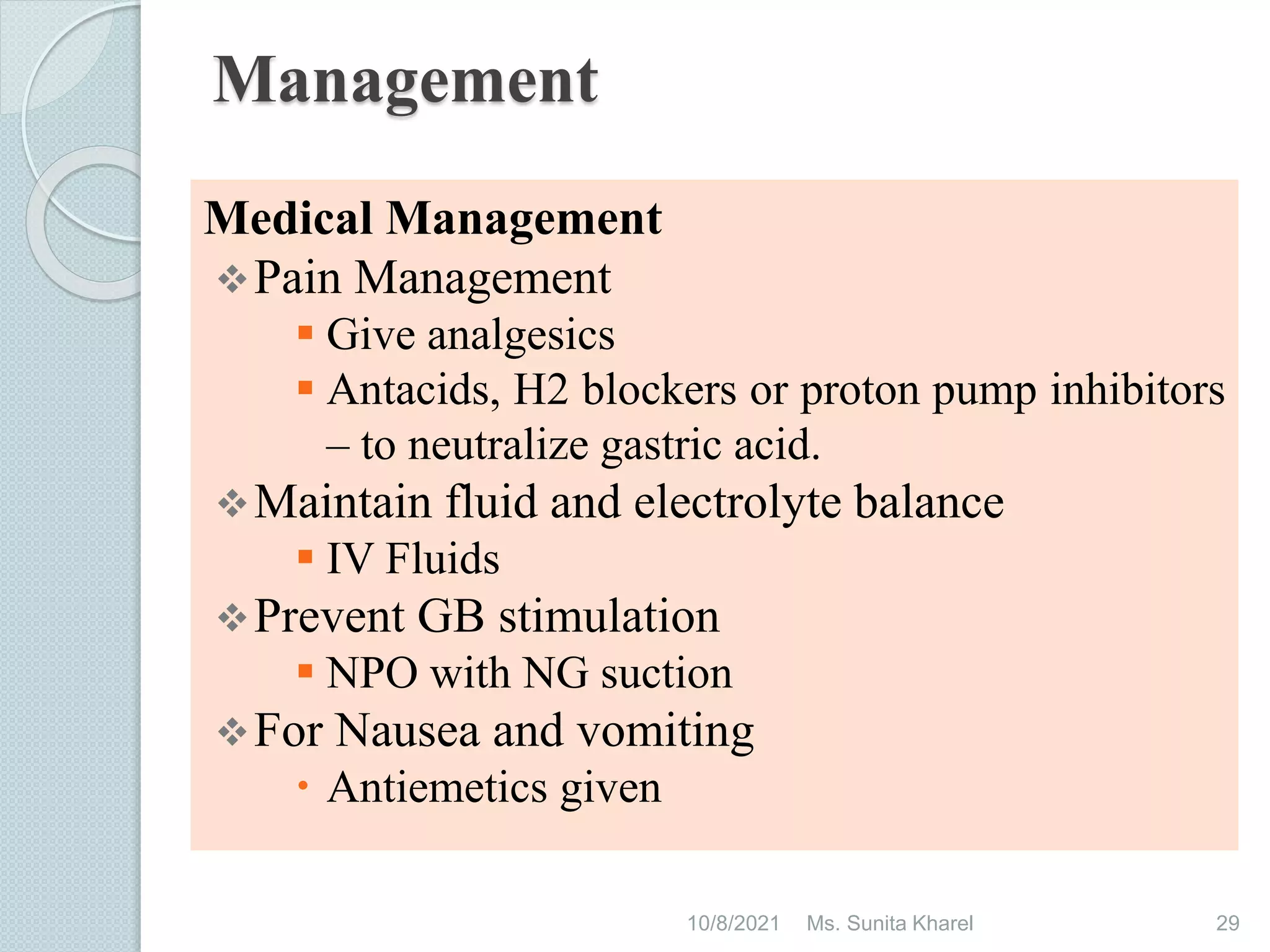 Cholelithiasis and cholecystitis, sunita kharel | PPT