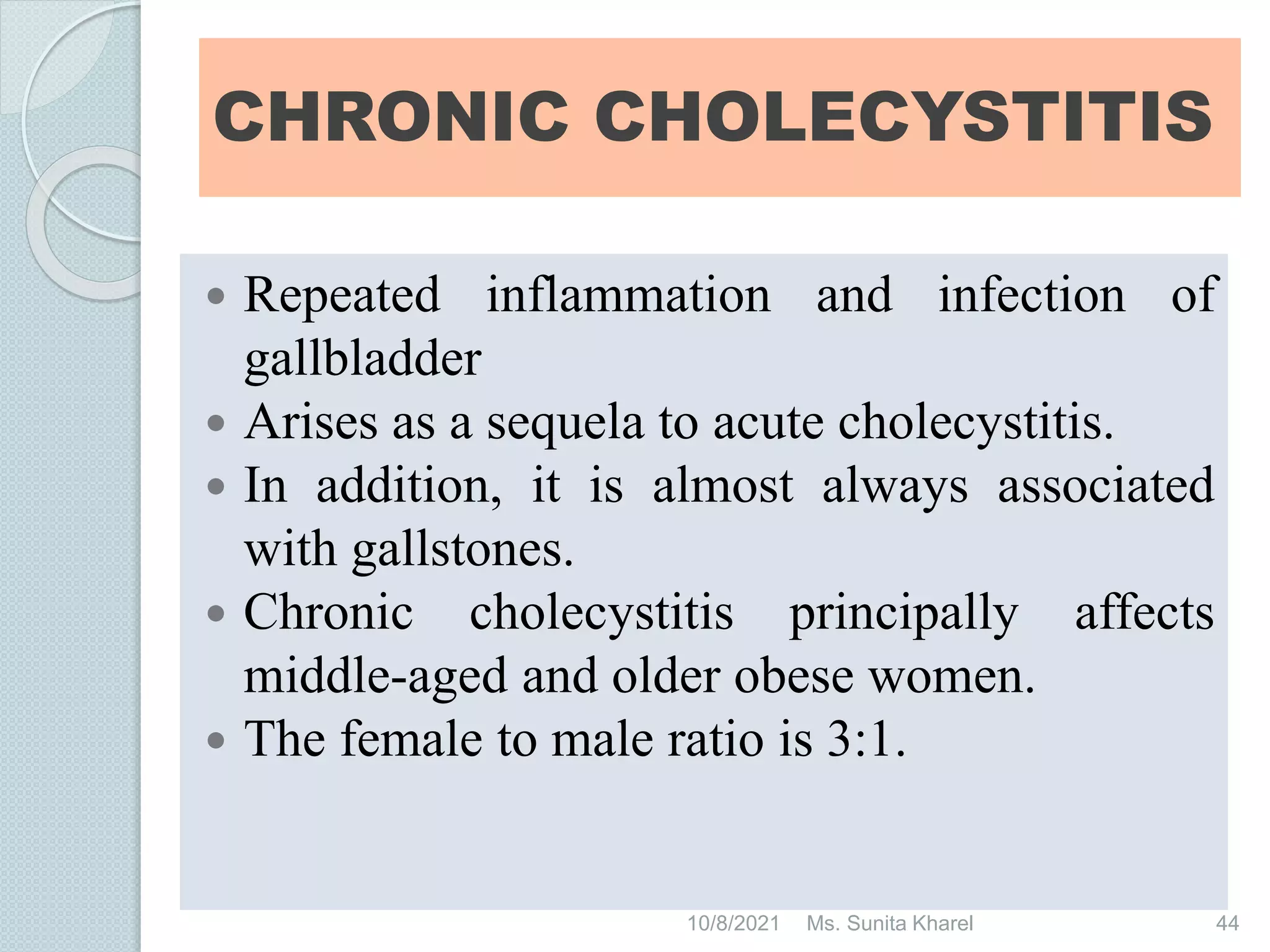 Cholelithiasis and cholecystitis, sunita kharel | PPT