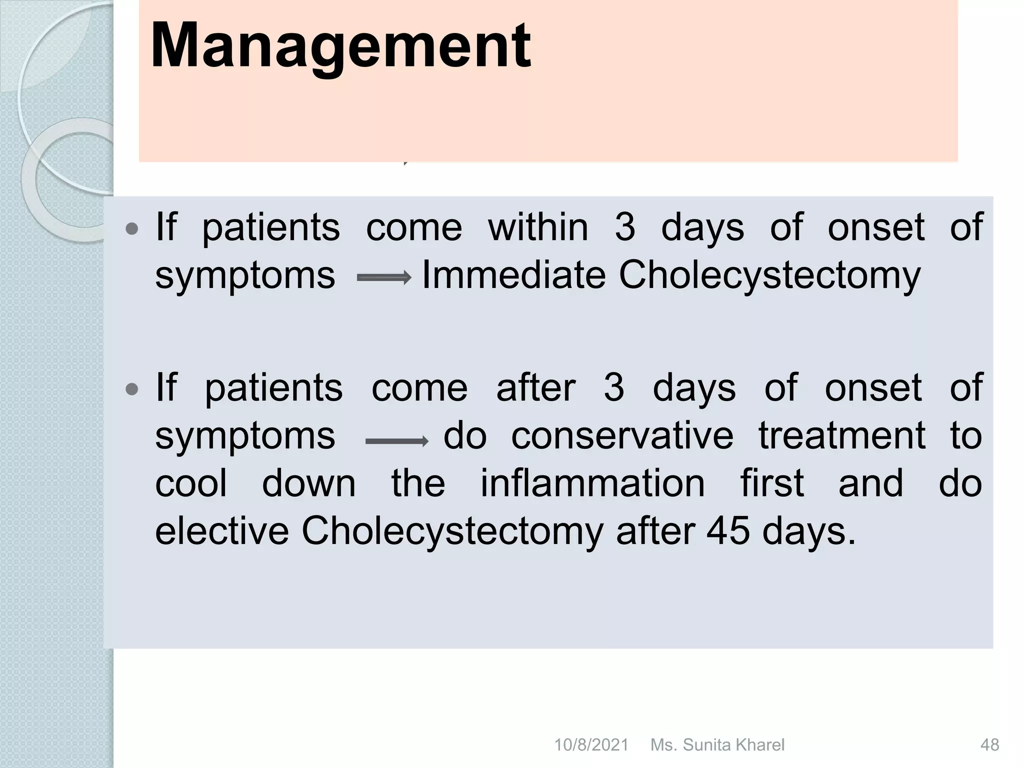 Cholelithiasis and cholecystitis, sunita kharel | PPT