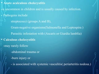 Cholelithiasis in children presentationion | PPTX
