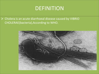Cholera presetionnta | PPTX