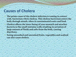 Causes Of Cholera