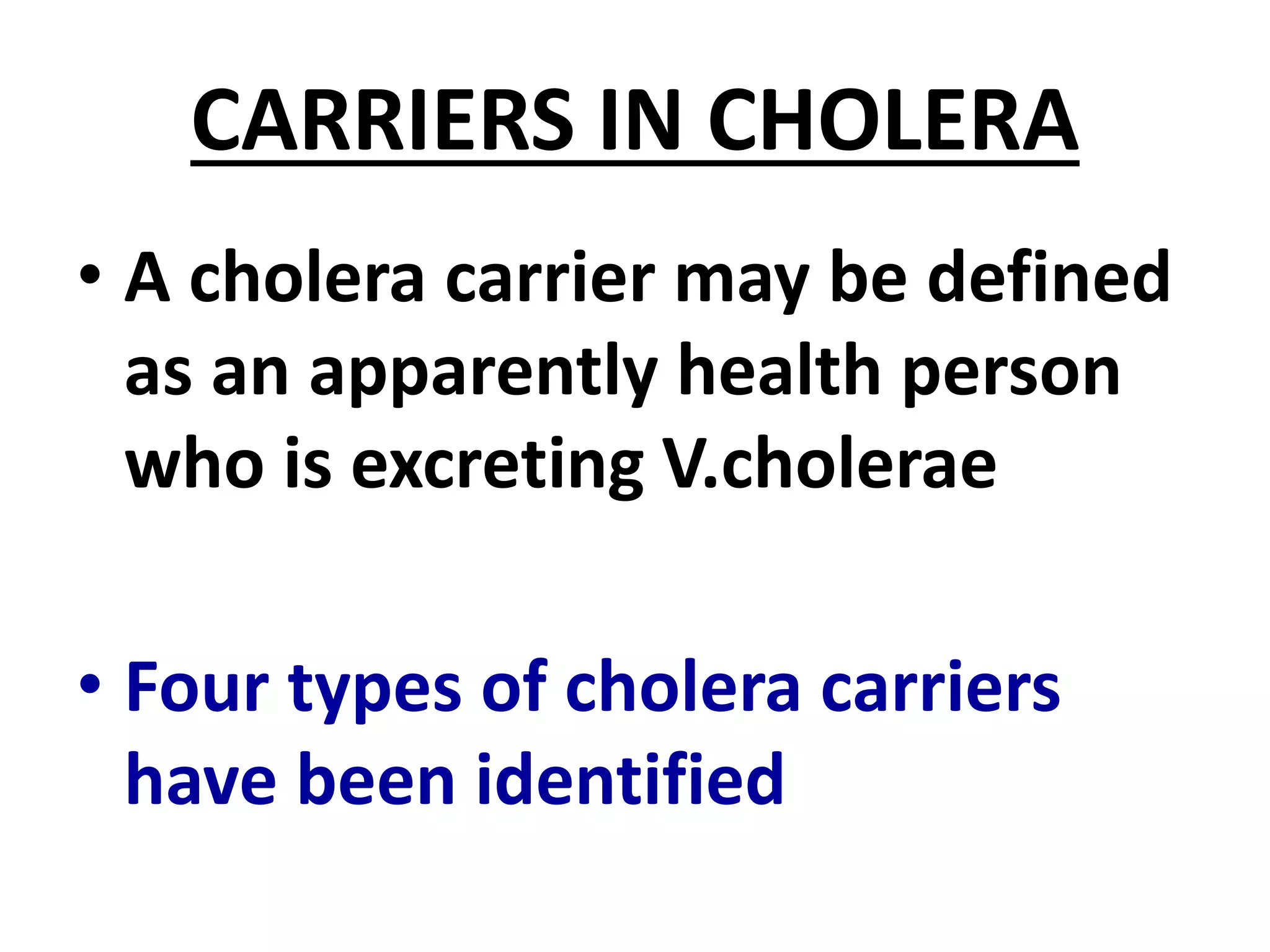 Epidemiology of Cholera | PPTX