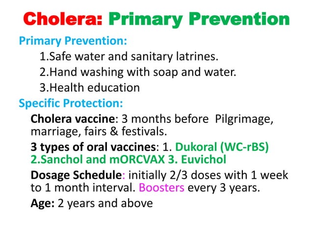 Cholera:Brief Epidemiology and Prevention | PPTX | Infectious Diseases ...