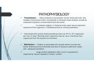 CHOLERA Department of Physiotherapy, SHUATS | PDF
