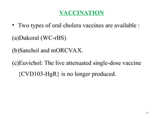 Cholera epidemiology and prevention of disease | PPT