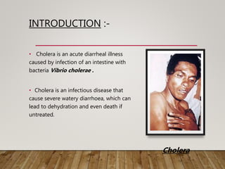 Cholera in community health nursing | PPTX