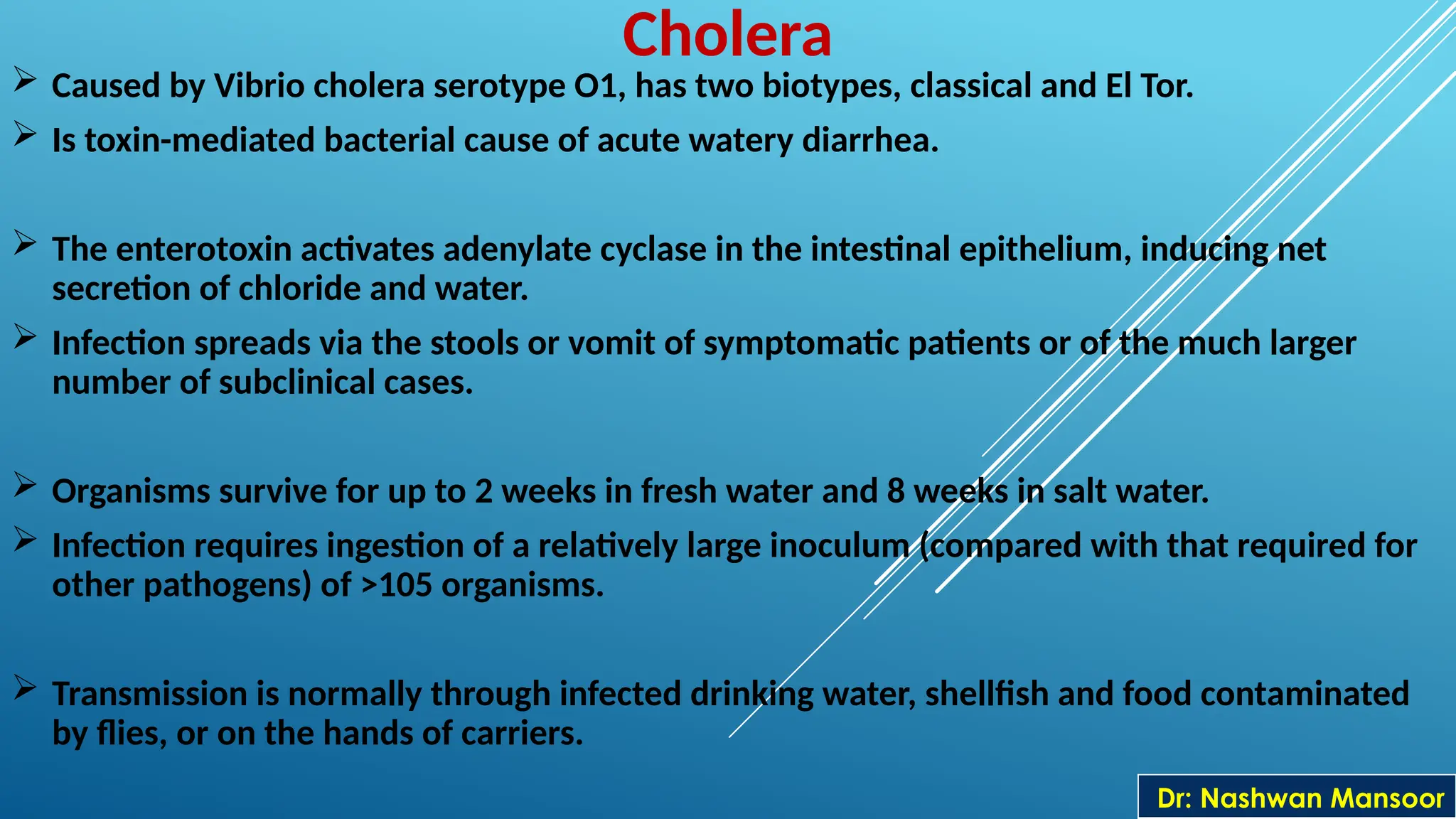 Cholera & Enteric fever (internal medicine).pptx